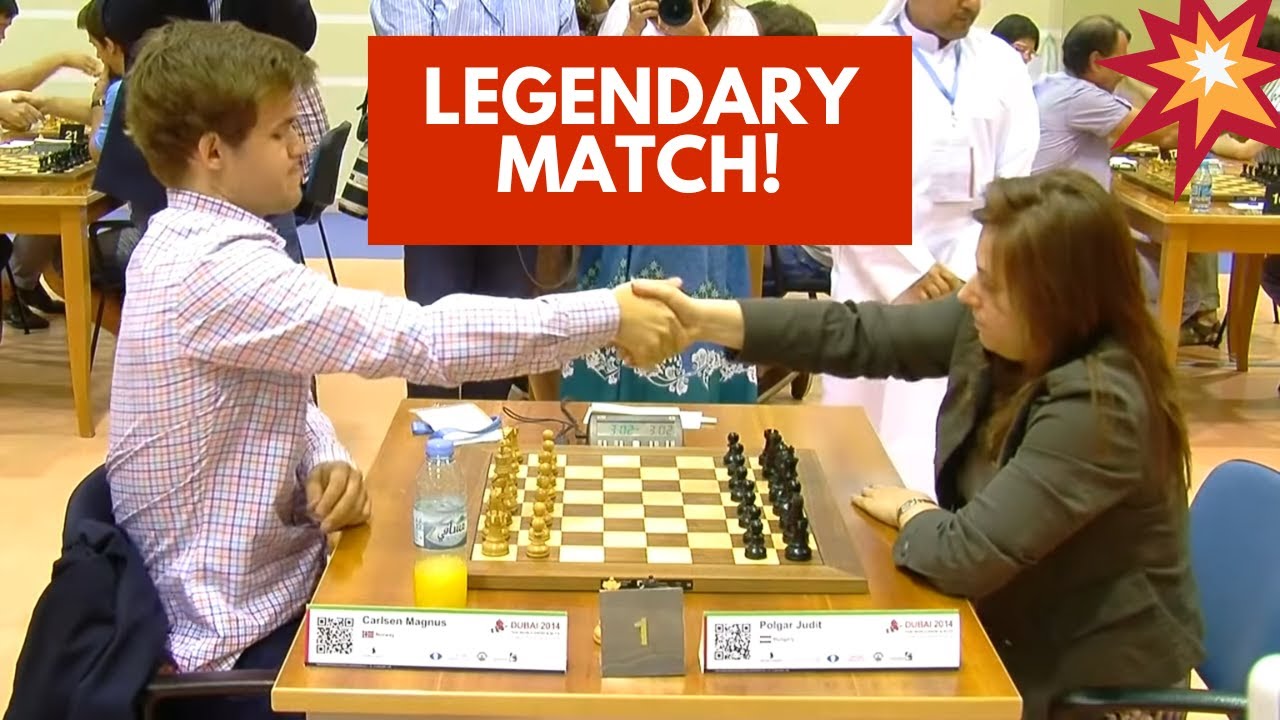 Magnus Carlsen vs Judit Polgar ♟️ | FIDE Blitz 2014 🏆 - YouTube
