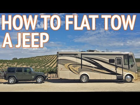 How to Flat Tow a Jeep Wrangler Behind an RV