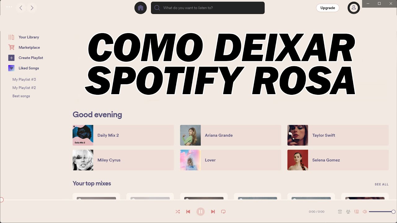 Como Deixar Seu Spotify Rosa | Como Mudar O Tema No Spotify - YouTube