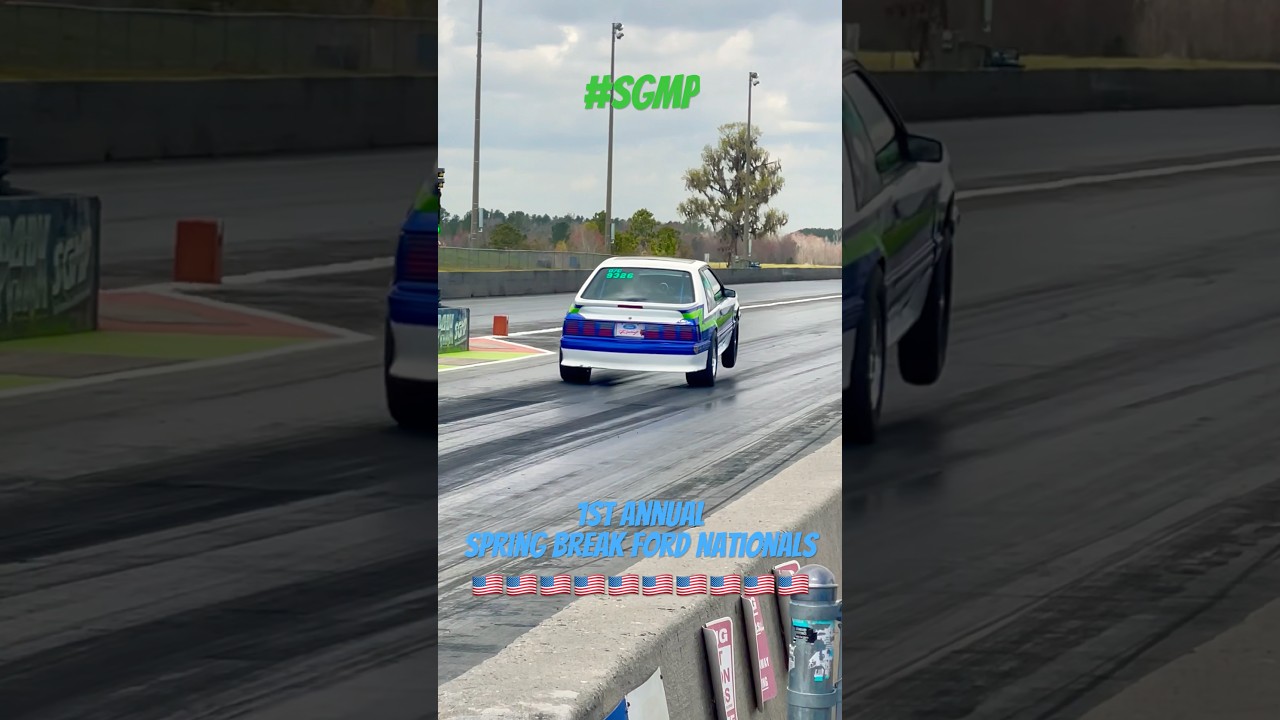 Ford Mustangs Gone Wild Drag Racing Action at Spring Break Ford ...