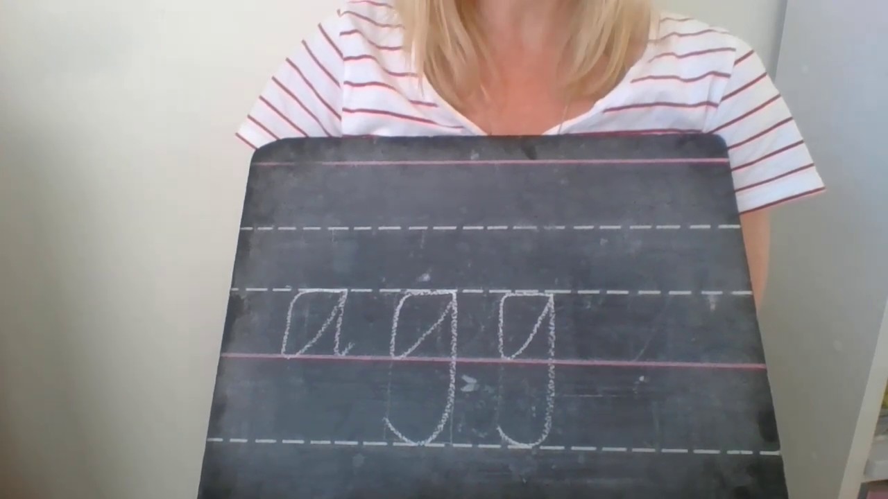 Victorian cursive lowercase 'g' - YouTube