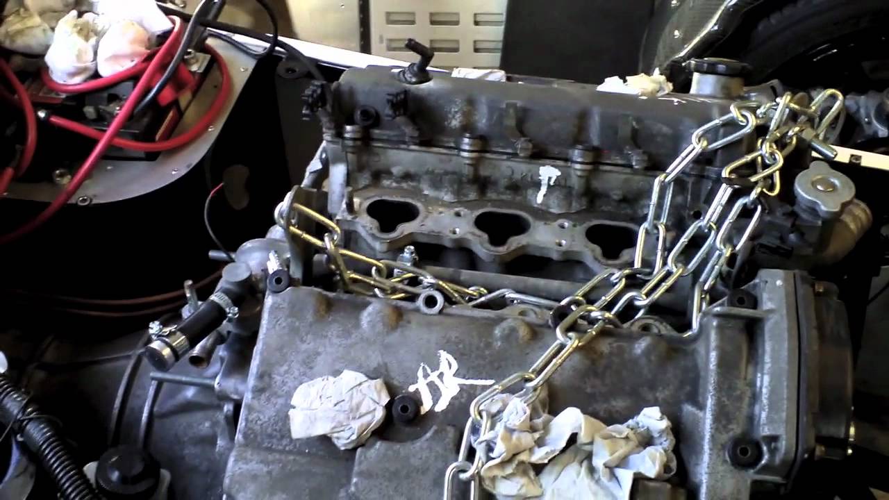 MK Indy Engine Conversion - KLDE V6 turning over - YouTube