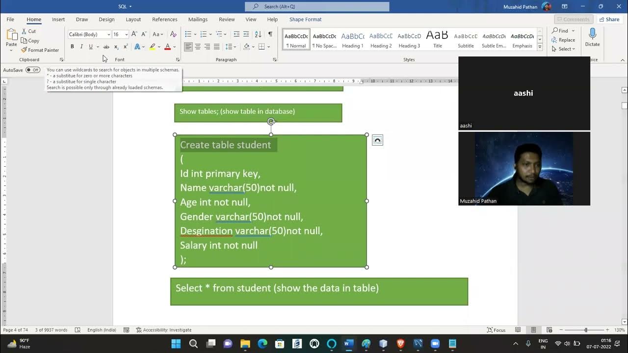 SQL Demo in Hindi #01 - YouTube