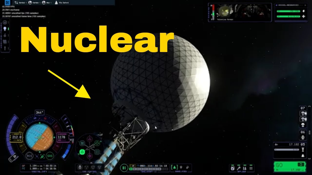 Using the nuclear engines in ksp 2 - YouTube