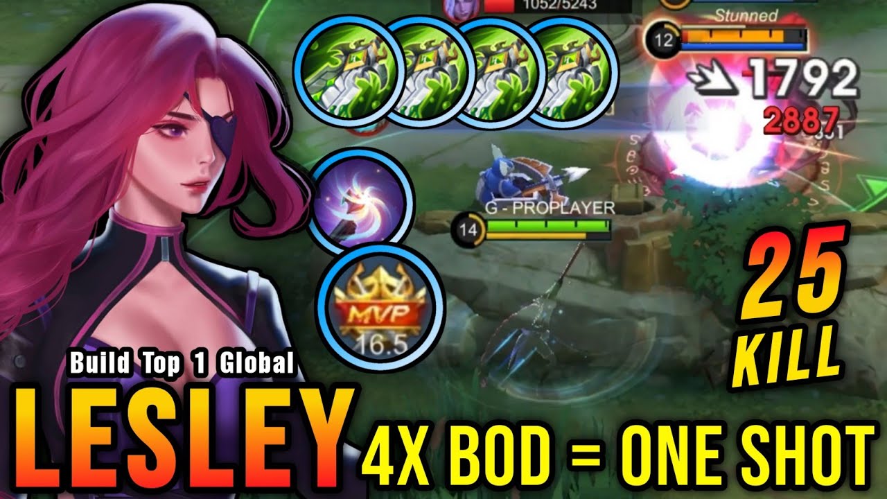 25 Kills!! One Shot Build Lesley with 4x Blade of Despair Build ...