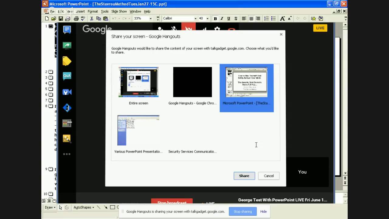 George Test With PowerPoint LIVE Fri June 10-16 - YouTube