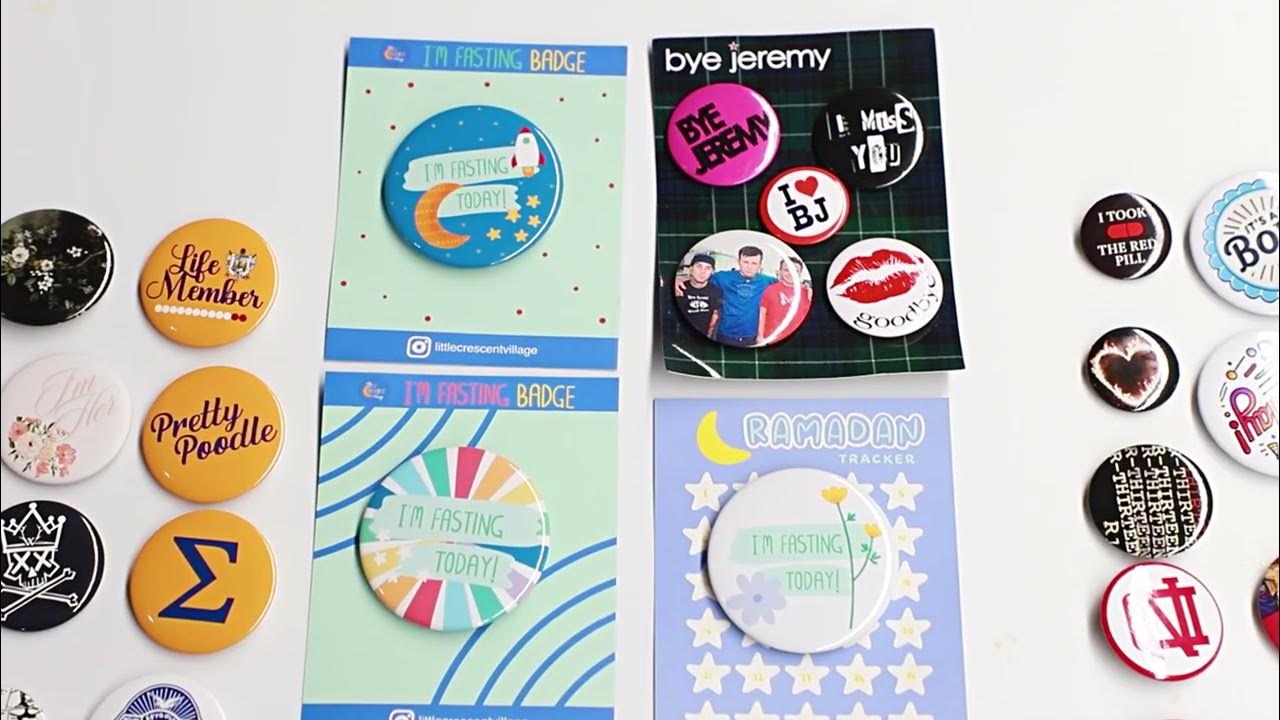 Design Your Own Button Badge - YouTube