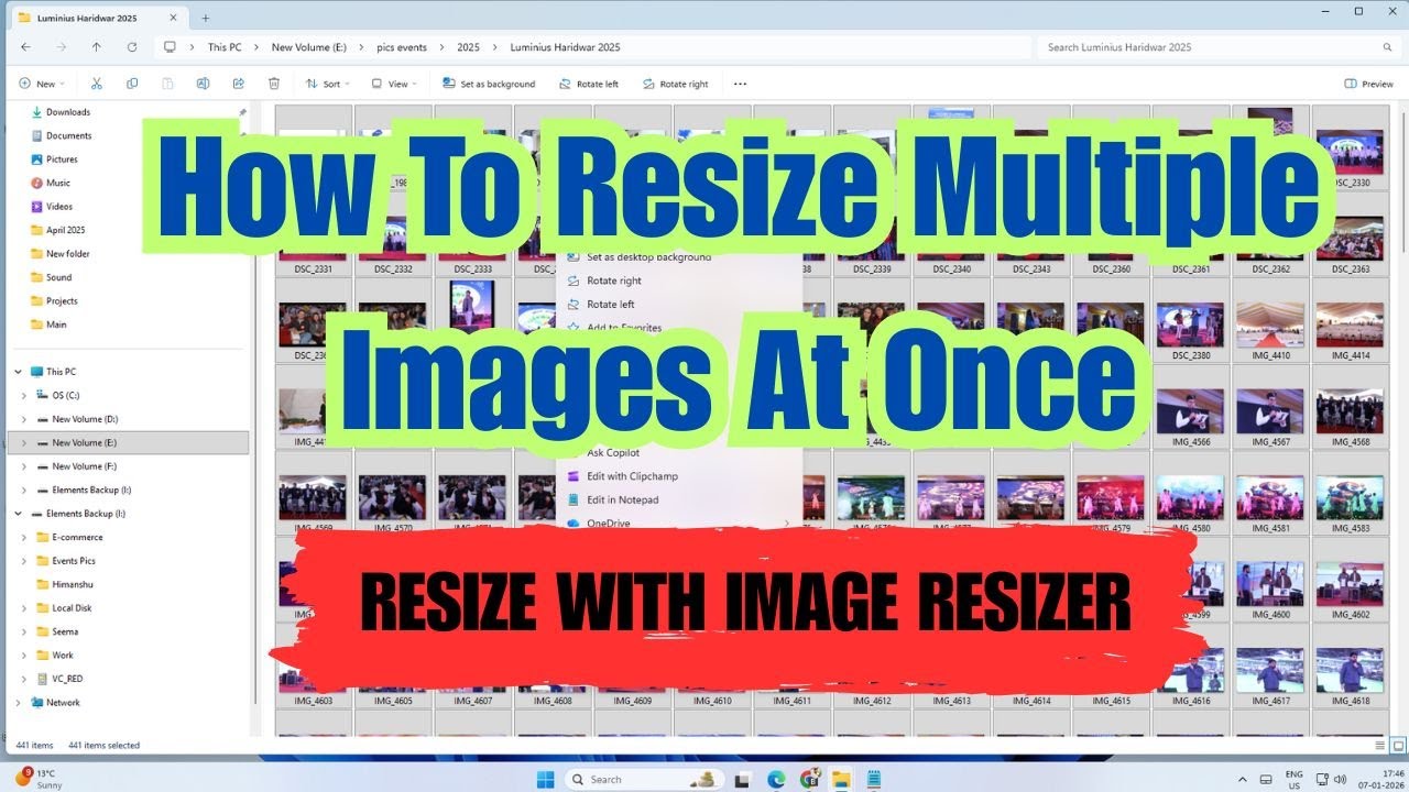 How to Batch Resize Photos | Image resizer | How To Resize Multiple ...