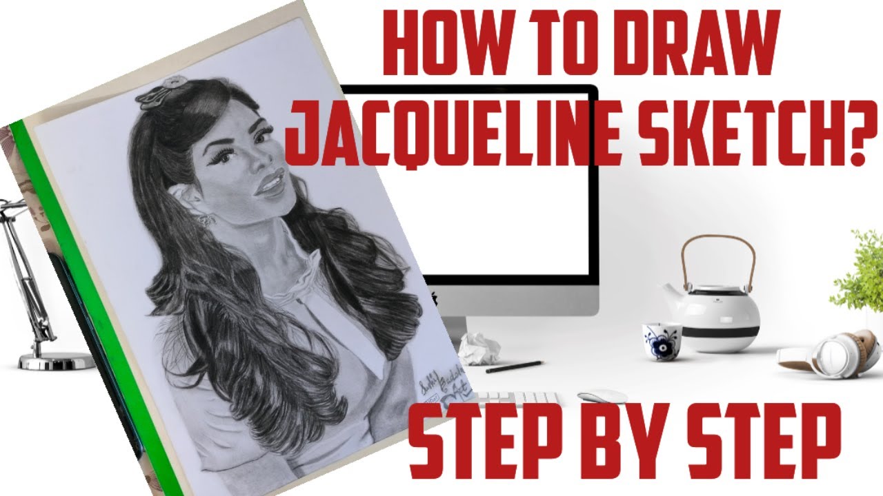 how to draw?\\ how to make?\\ Jacqueline pencil ️ sketch step 🪜 by step ...