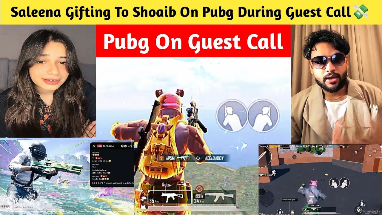 Saleena Gifting To Shoaib On Pubg During Guest Call💸 | Haileena - YouTube