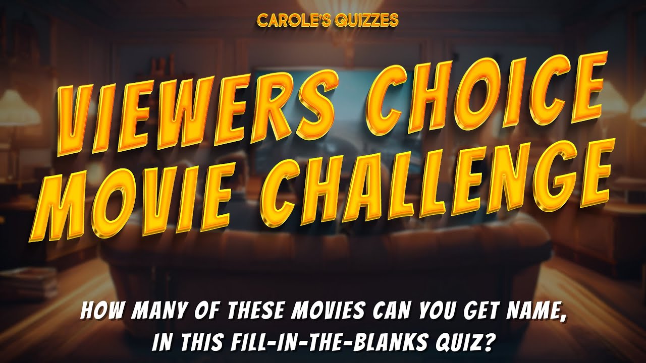 VIEWERS CHOICE Movie Challenge: Can You Name These 30 Movies? - YouTube