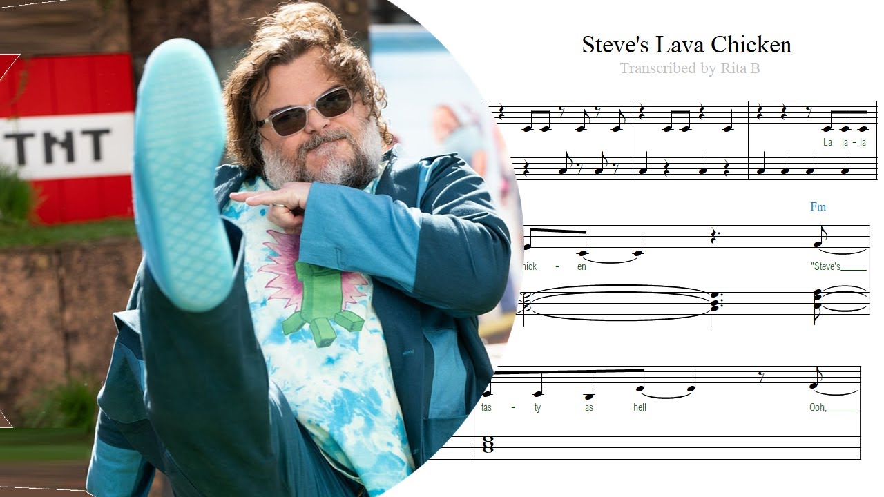 A Minecraft Movie — Steve's Lava Chicken — Piano Sheet Music Chords ...