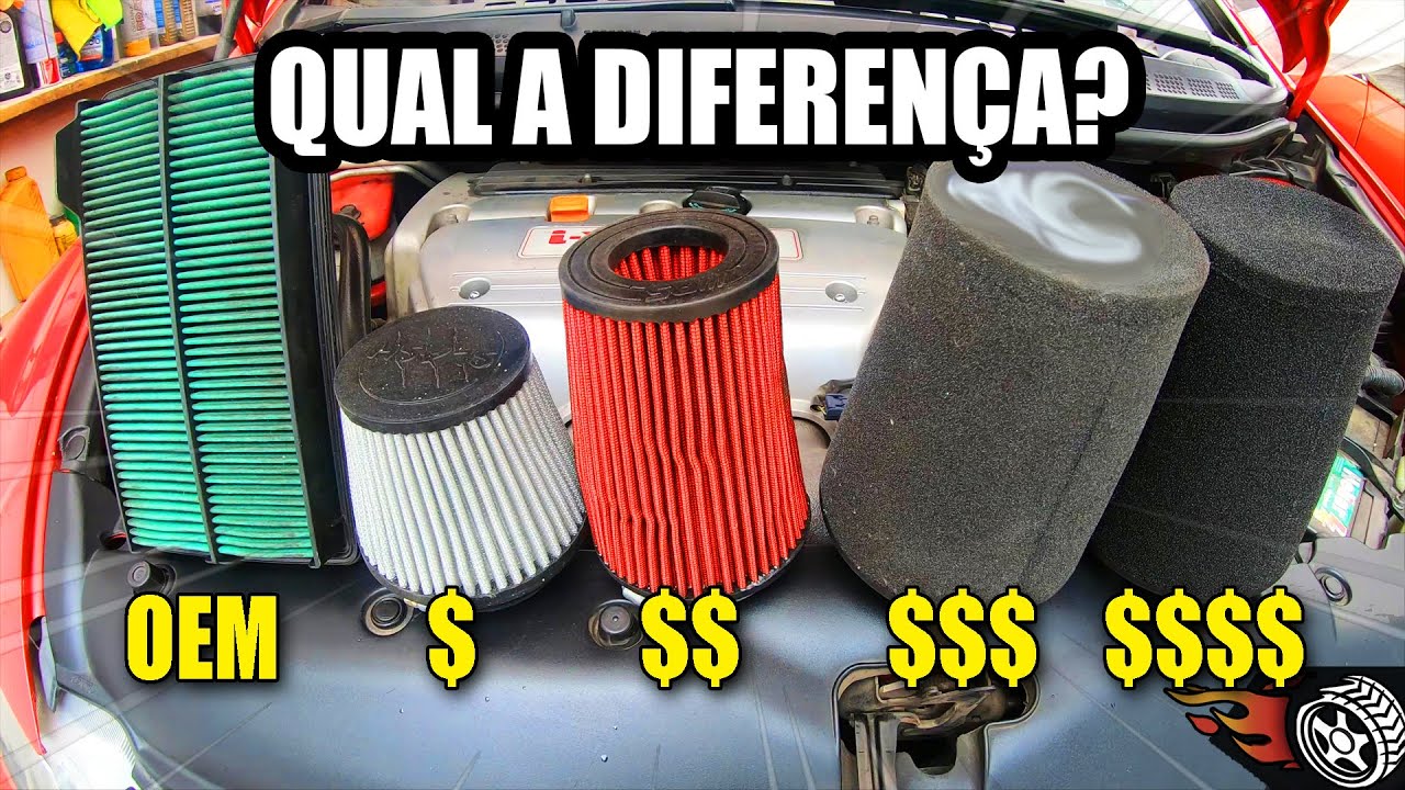 TESTE: FILTRO DE AR ESPORTIVO NÃO DÁ POTÊNCIA - Comparativo - Milan ...