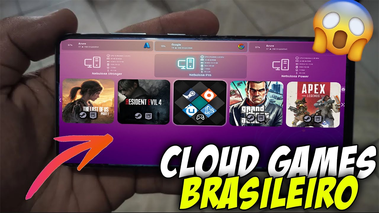 DEMAIS! CLOUD GAMES BRASILEIRO PARA CELULAR E PC FRACO, NOVIDADES ...