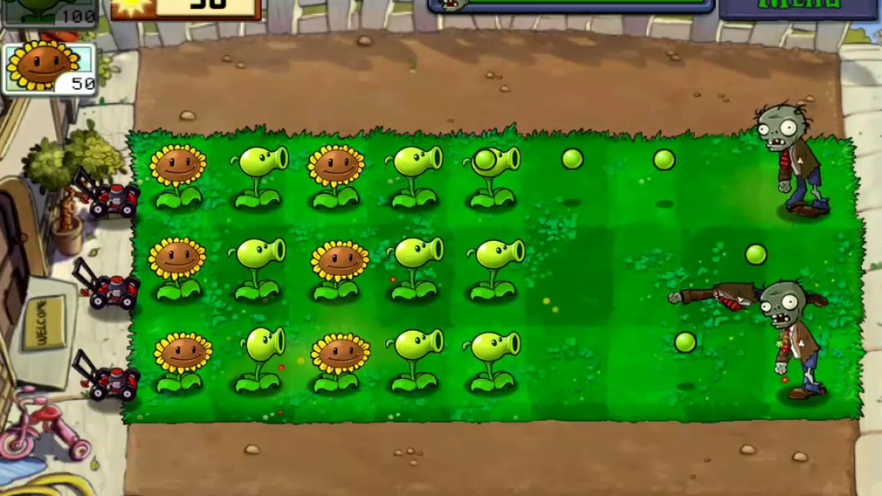 PVZ #1: Android gameplay - YouTube