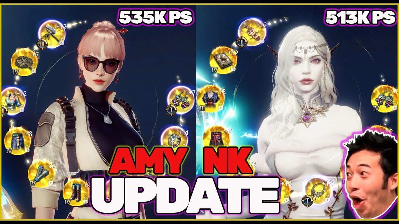 TOP1 SORC AMY & TOP1 DARKIST NIGHTKING POWER SCORE UPDATE | MIR4 - YouTube