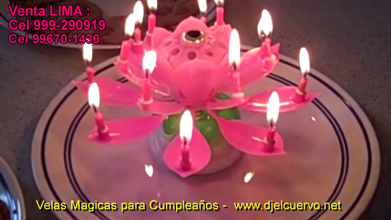 VELAS MAGICAS PARA TU CUMPLEAÑOS DE 16 Y 8 PETALOS EN LIMA Y PERU - YouTube