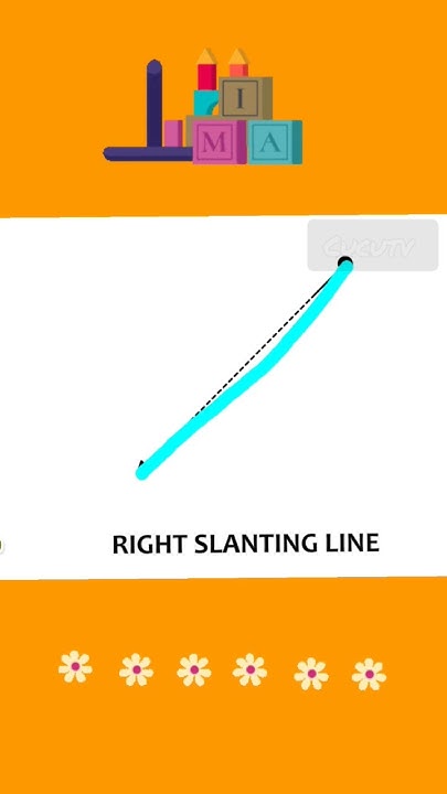 Pre writing skills | lines | Right slanting line| #shorts #magic #hindi ...