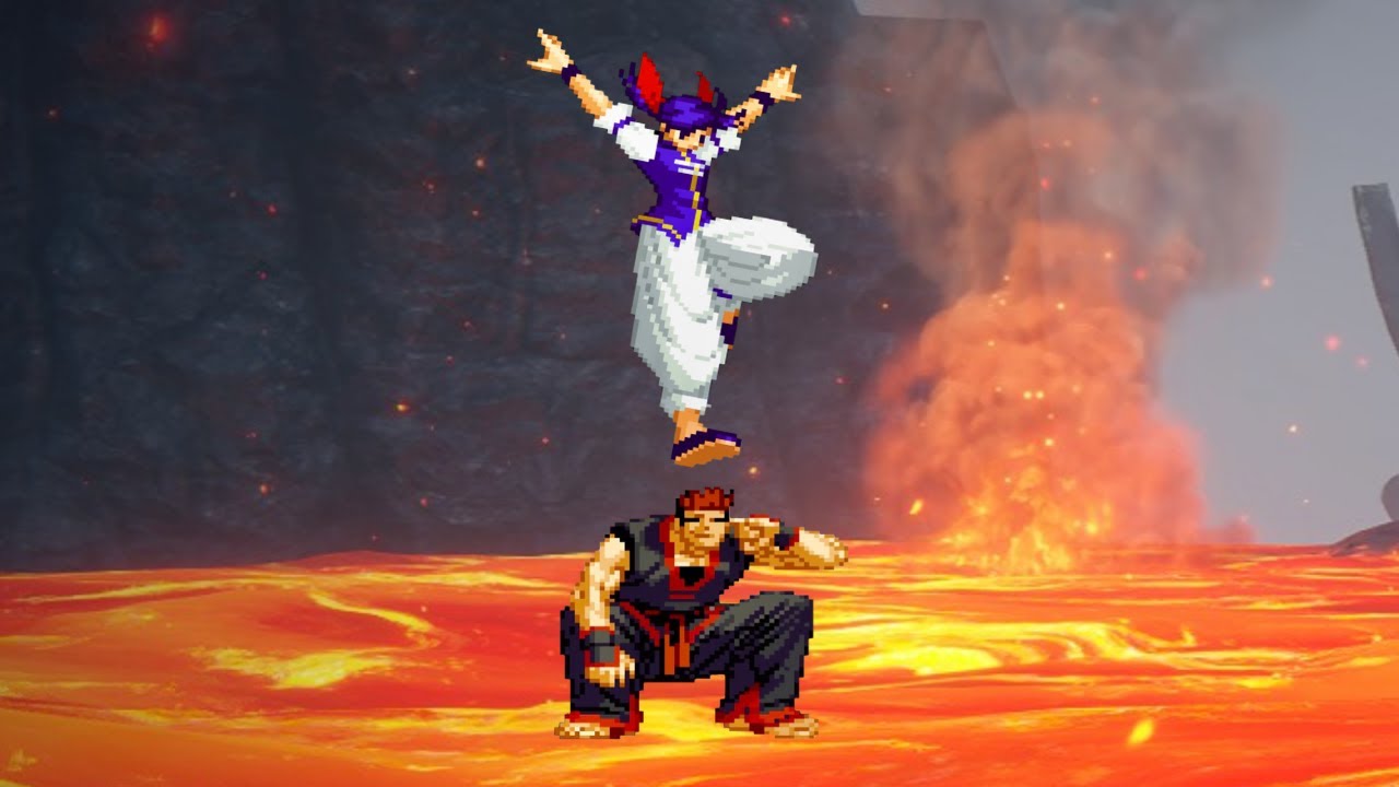 The ground is lava - Garou: Mark of the Wolves - YouTube