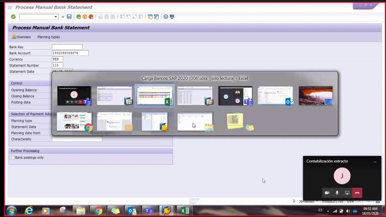 FF67 Cargue de extracto bancario (SAP) - YouTube