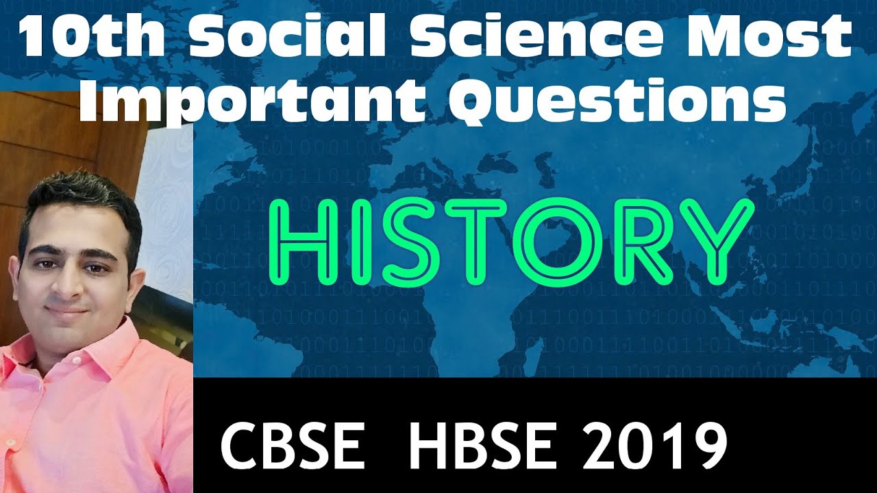 10th Class SST Most Important Questions CBSE 2019 YouTube 10th-class-sst-most-important-questions-cbse-2019-youtube