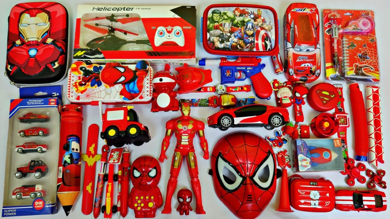 Latest RED COLOUR Toys😍RC Helicopter, CAR Set, Gun, Geometry, Video ...
