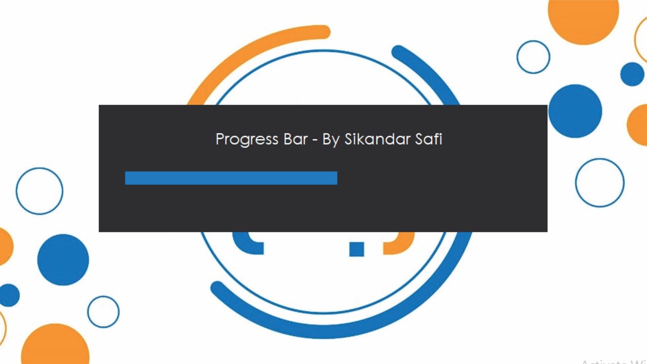 C# - GUI - Custom Progress Bar using C# - YouTube