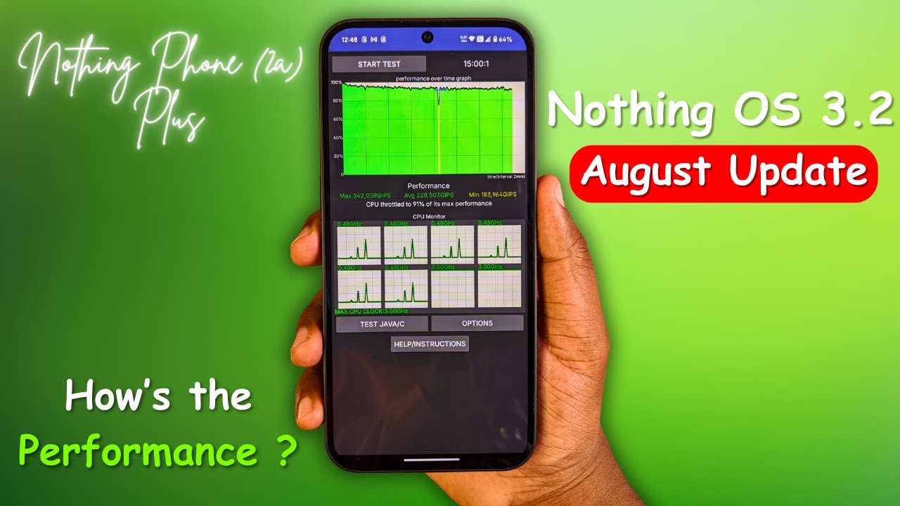 Nothing Phone (2a) Plus Performance Test – August Nothing OS 3.2 Update ...