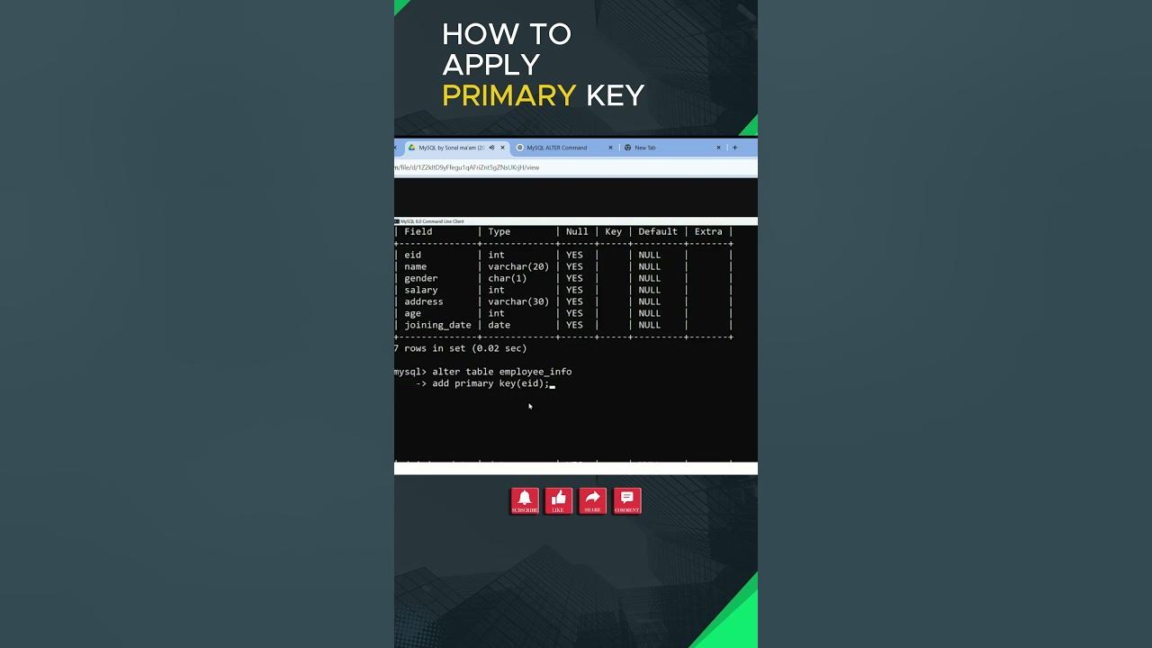 Primary Key 🗝️ and Foreign Key 🗝️ in MySQL Explained with Examples | MySQL | SQL - YouTube