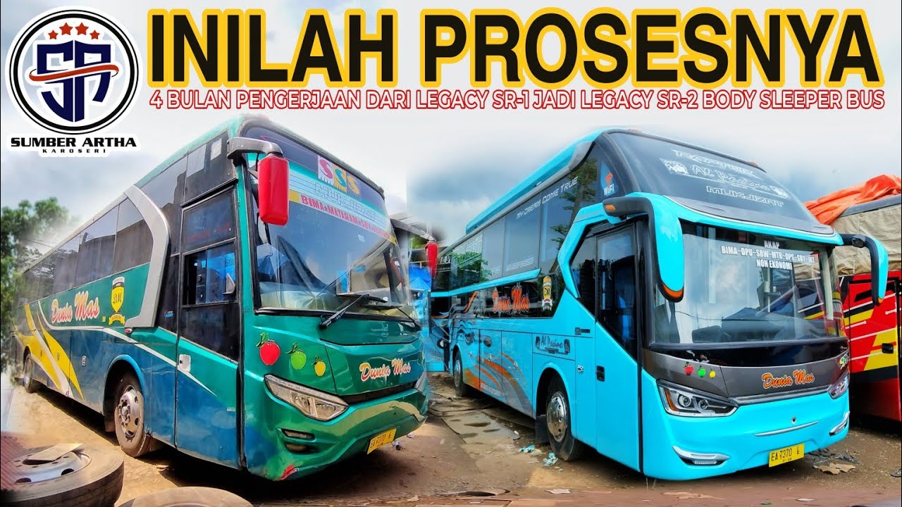 4 BULAN PENGERJAAN‼️OLD LEGACY SR-1 MENJADI SLEEPER BUS SR-2 HDPRIME DI ...
