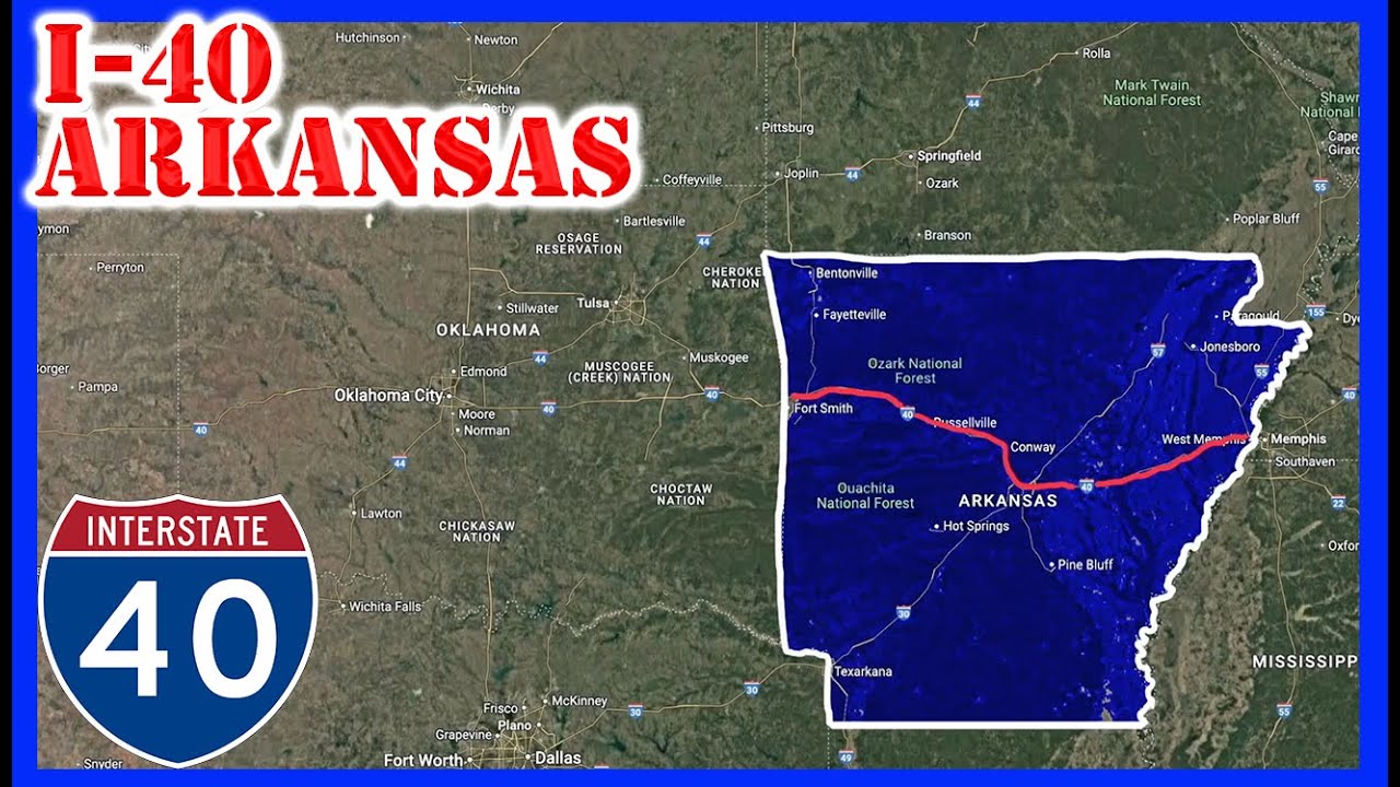 Interstate 40 in Arkansas | What It's Like to Drive - YouTube