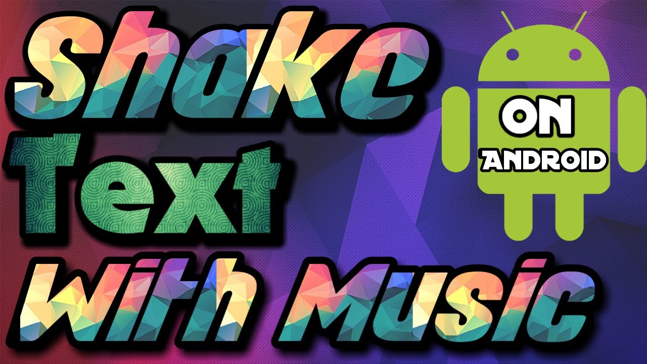 How to shake text with music 2017[tutorial] - YouTube