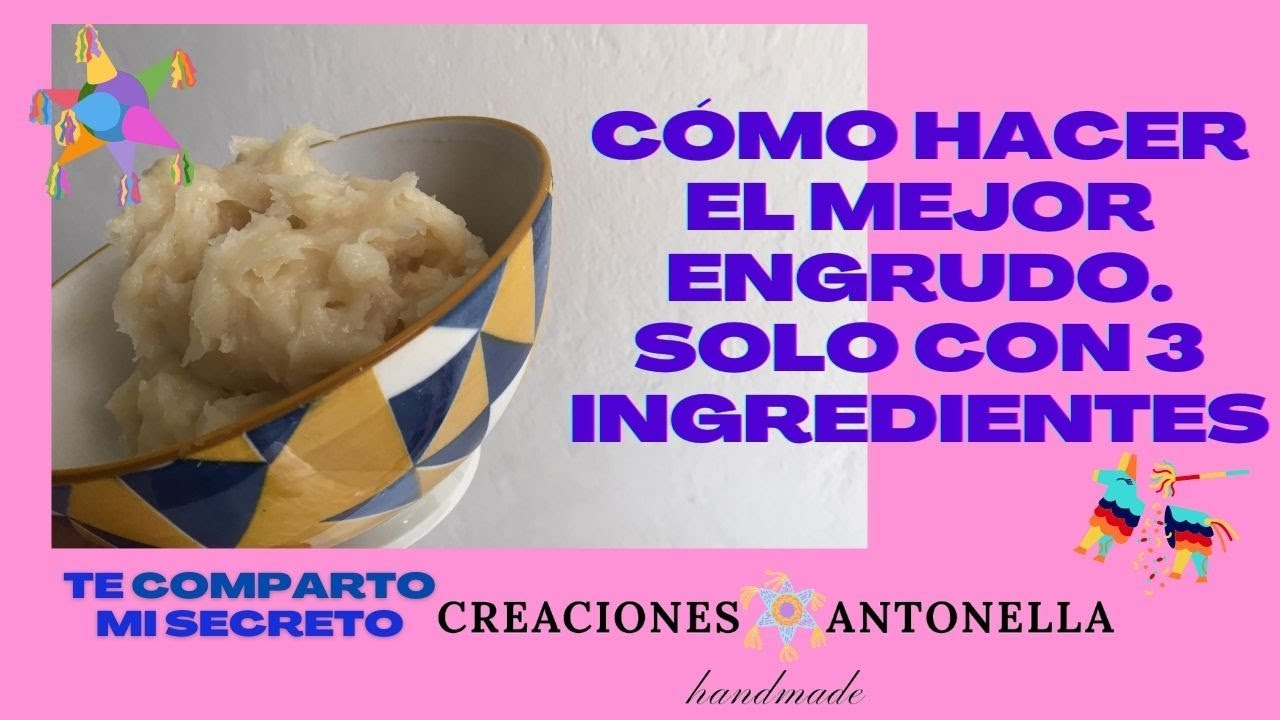 cómo hacer engrudo RECETA FÁCIL | pegamento ( engrudo) para piñatas ...