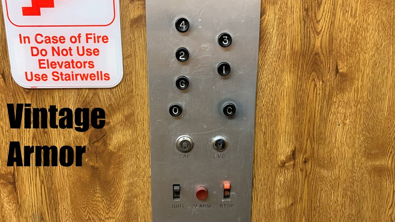 Vintage 1975 Armor Traction Elevator @ 30 Courthouse Square - Rockville ...