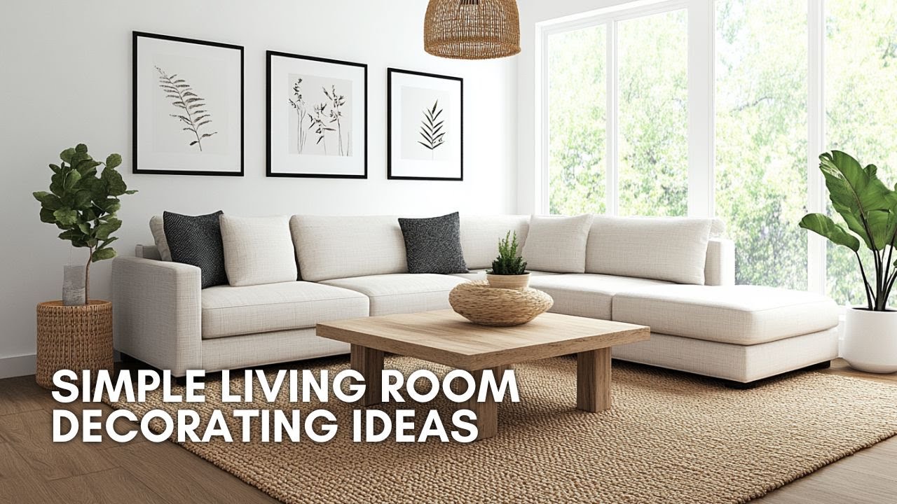 Simple Living Room Decorating Ideas for a Cozy and Stylish Home - YouTube