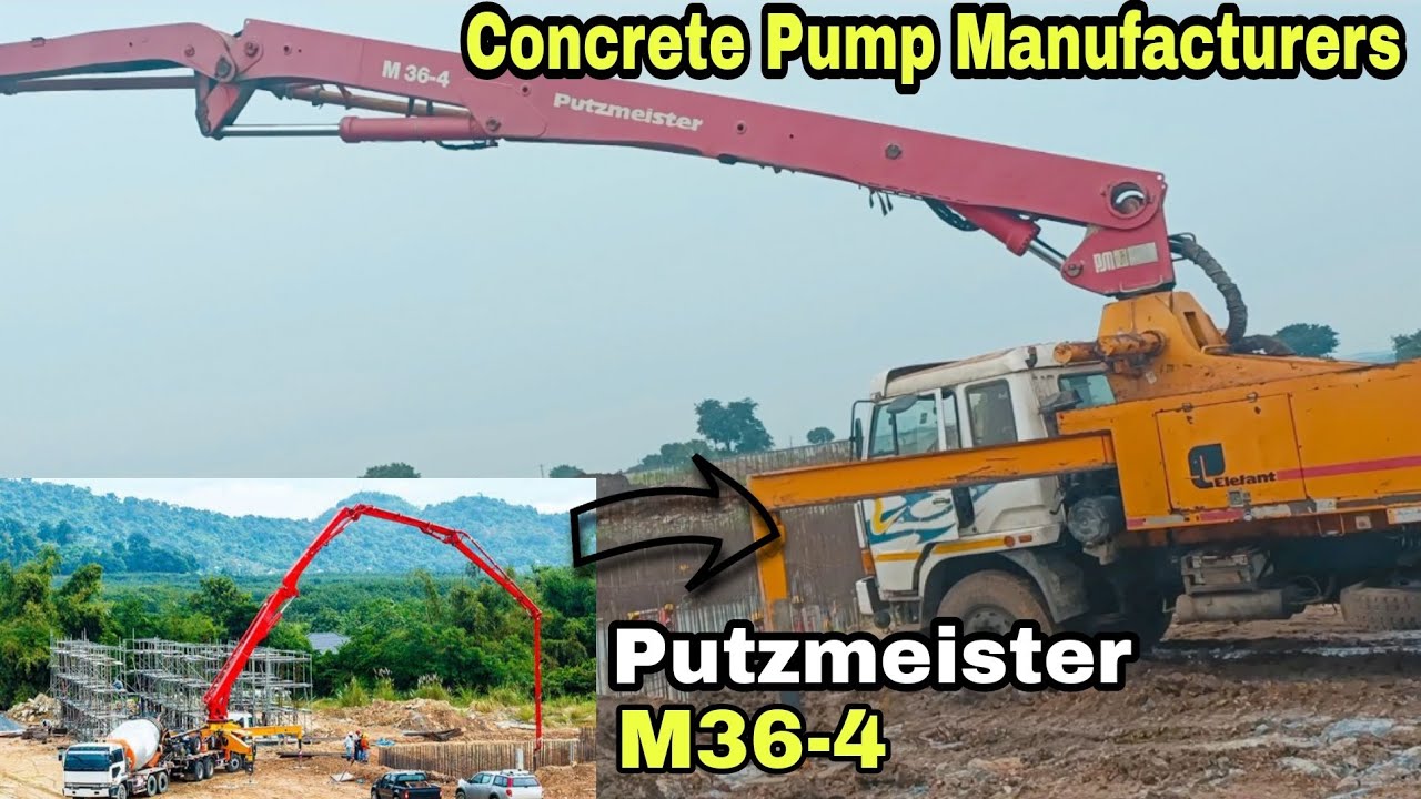 Putzmeister M36-4 Boom Truck || Concrete mixture machine | Putzmeister ...