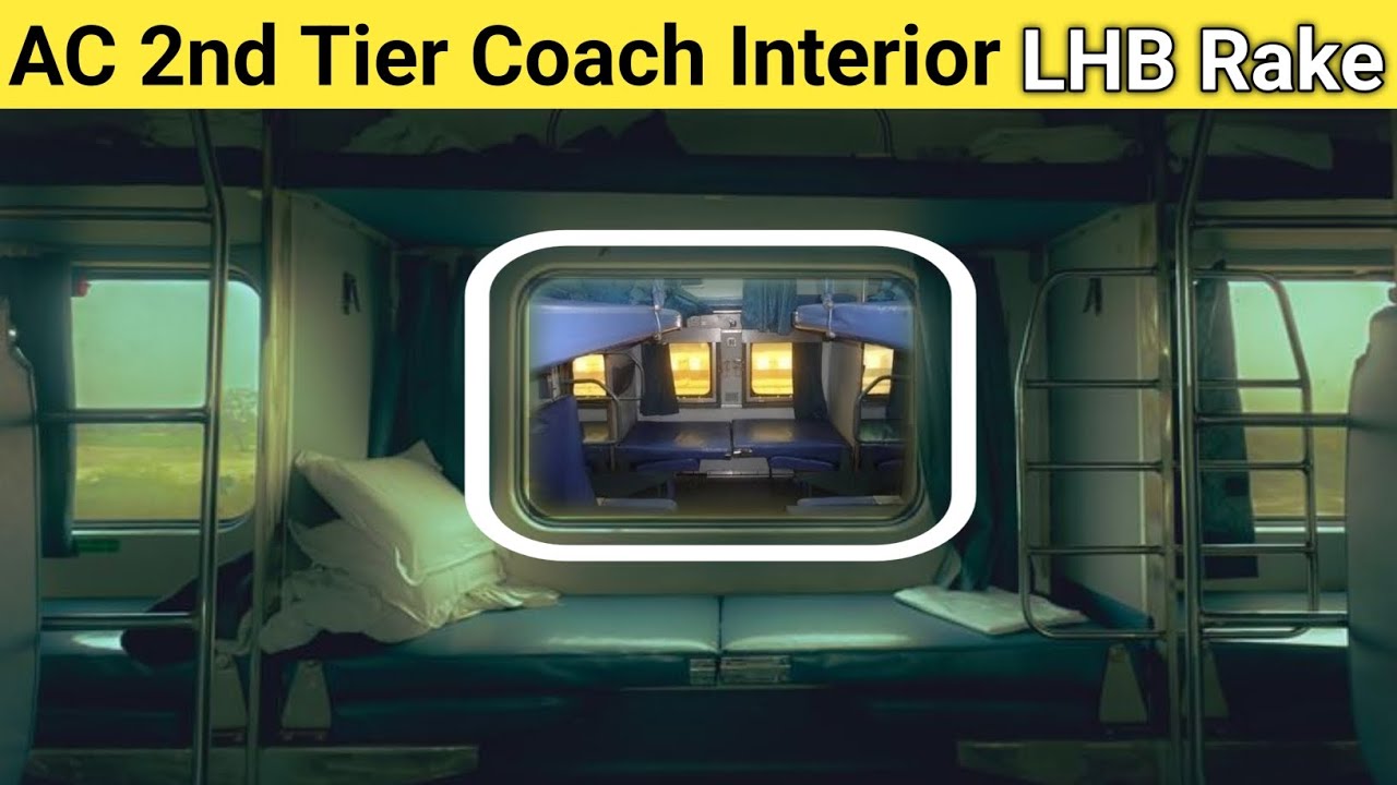 2nd Ac Coach In Indian Railway I 2nd Ac Coach I Second Ac Class | Two ...