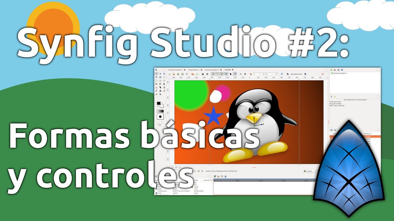 Synfig Studio #2: Formas básicas y controles - YouTube