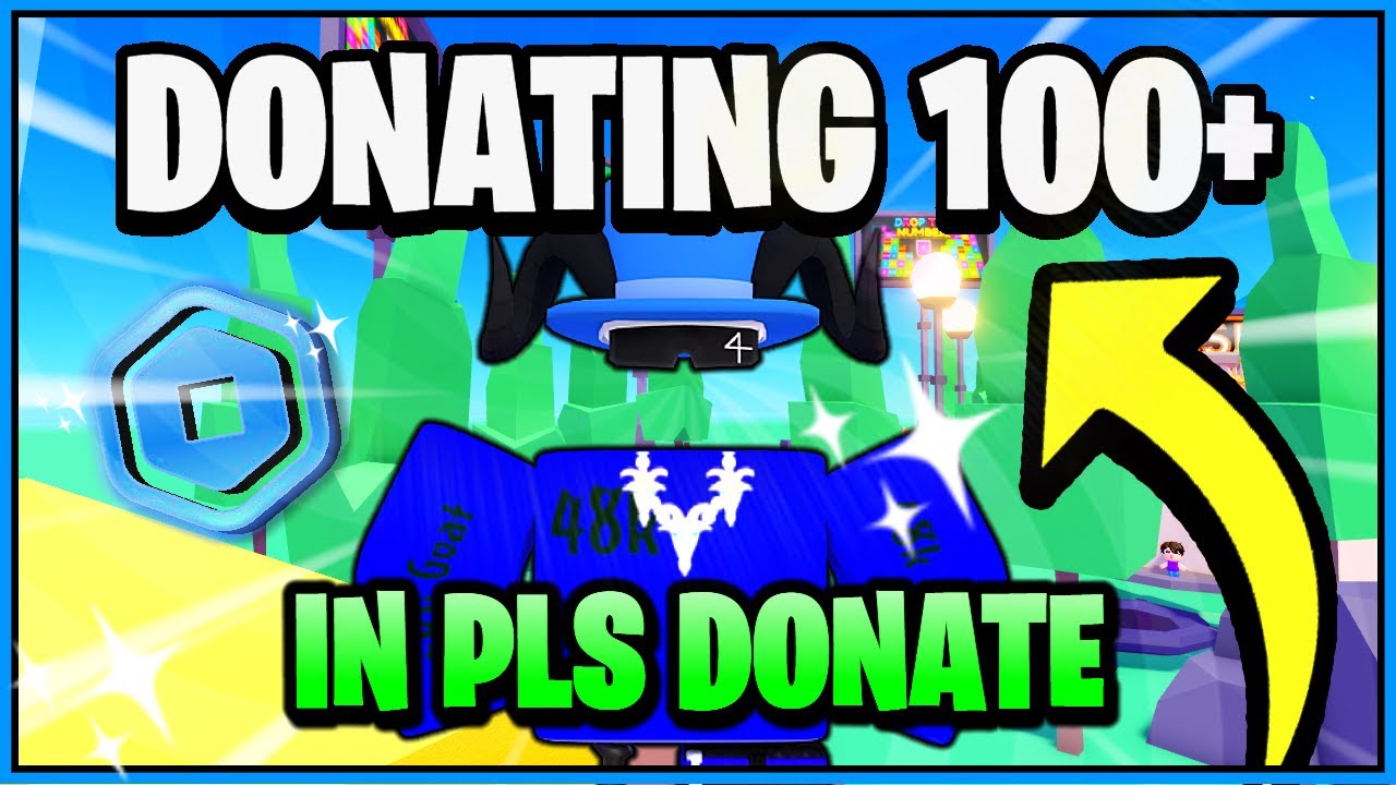 EVERYONE Gets 100+ ROBUX In (PLS DONATE) - YouTube