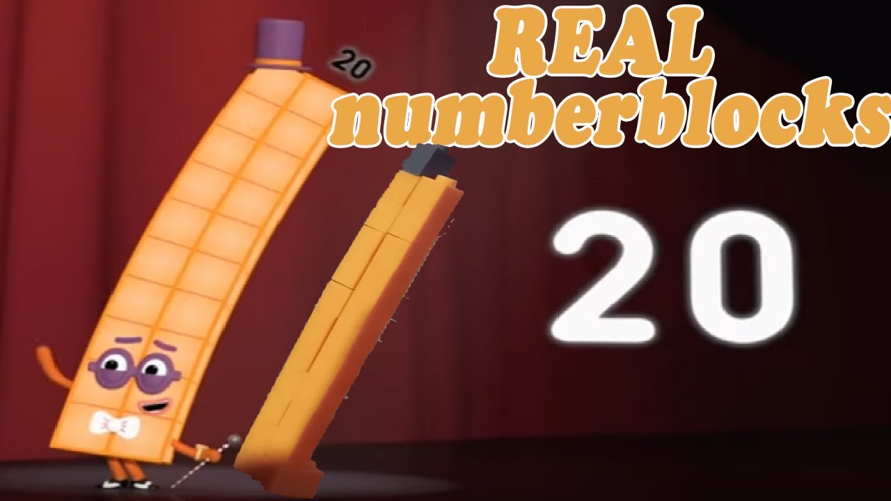Real Blocks Dancing to Numberblocks 20 - YouTube