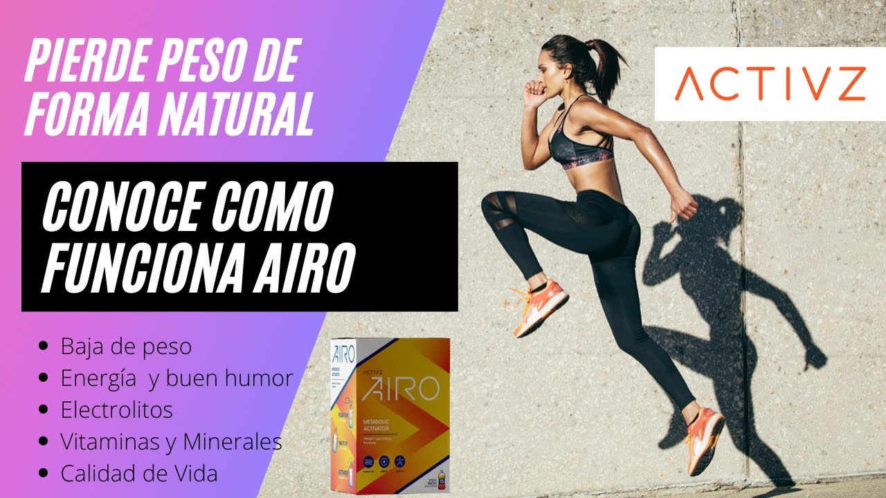 AIRO de ACTIVZ :Como funciona esta bebida energética epigenética para perder peso - YouTube