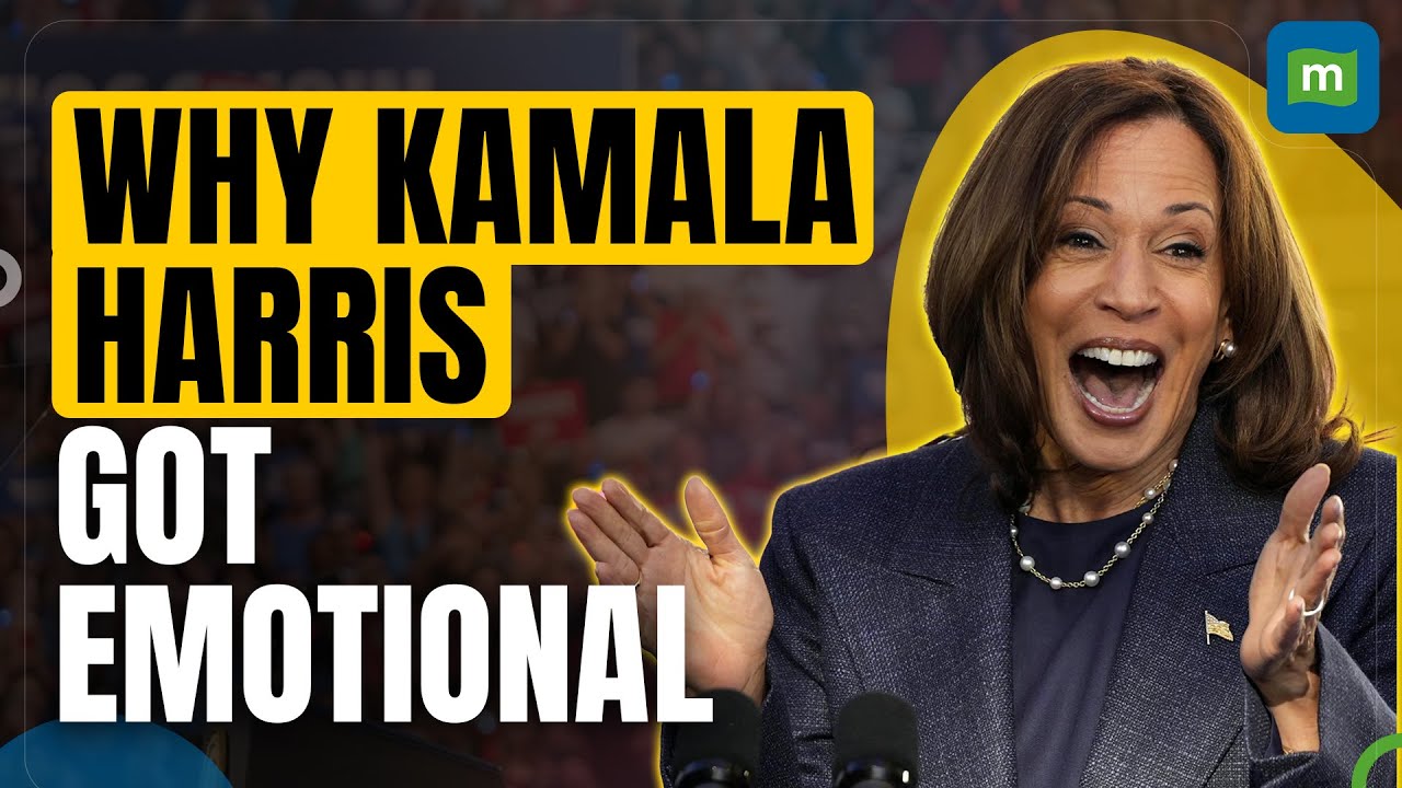 Kamala Harris moved by birthday serenade at Michigan rally | N18G - YouTube