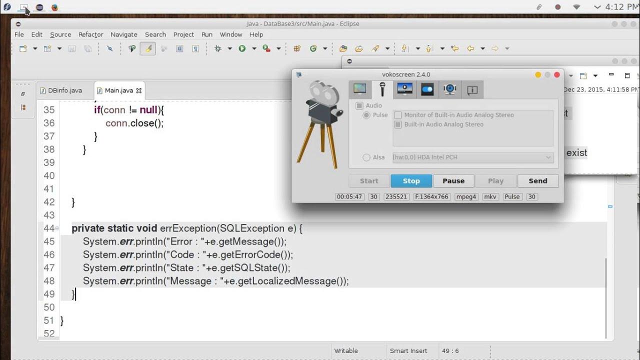 17 JAVA JDBC DataBases exception handling - YouTube