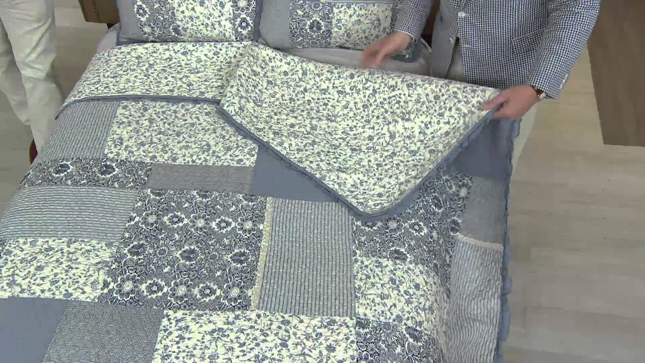 Country Patchwork 100% Cotton King 3-pc Quilt Set with Rick Domeier ...