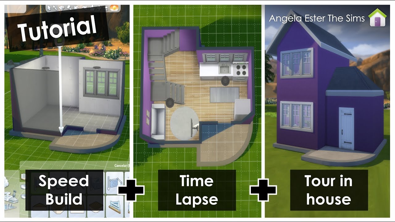 Tutorial - Speed build + time lapse + tour - The Sims 4 - YouTube