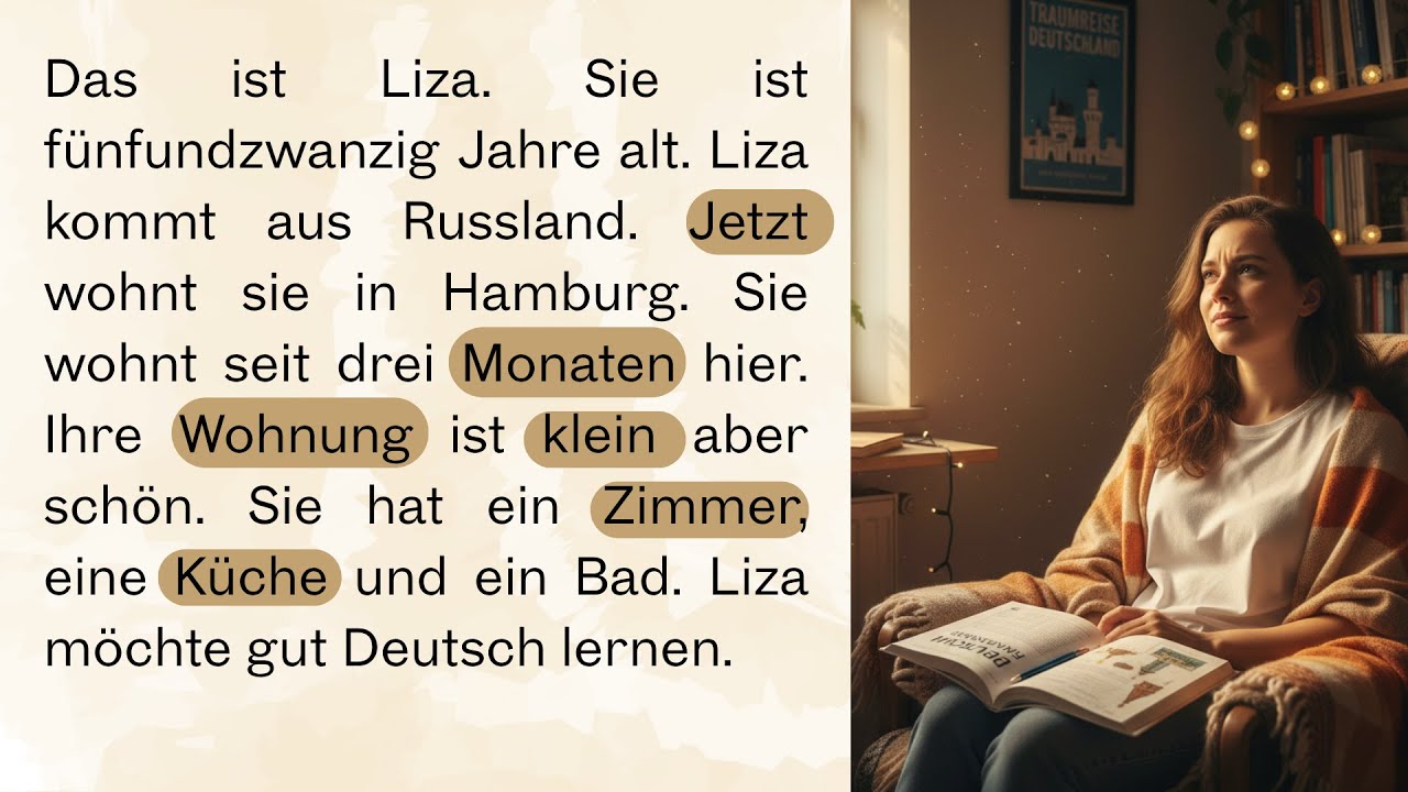 Learn German with Liza 🇩🇪 | Simple German Story for Beginners (A1 - A2 ...