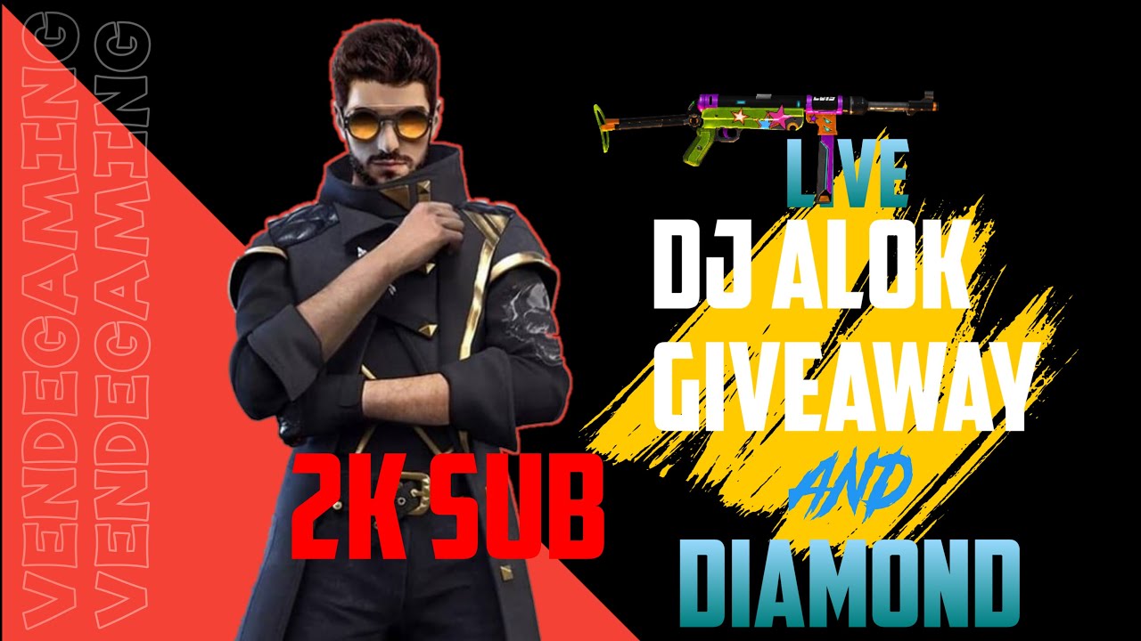 DJ ALOK GIVEAWAY LIVE AND DIAMOND | FF COSTOUM ROOM LIVE | #TOTAL ...