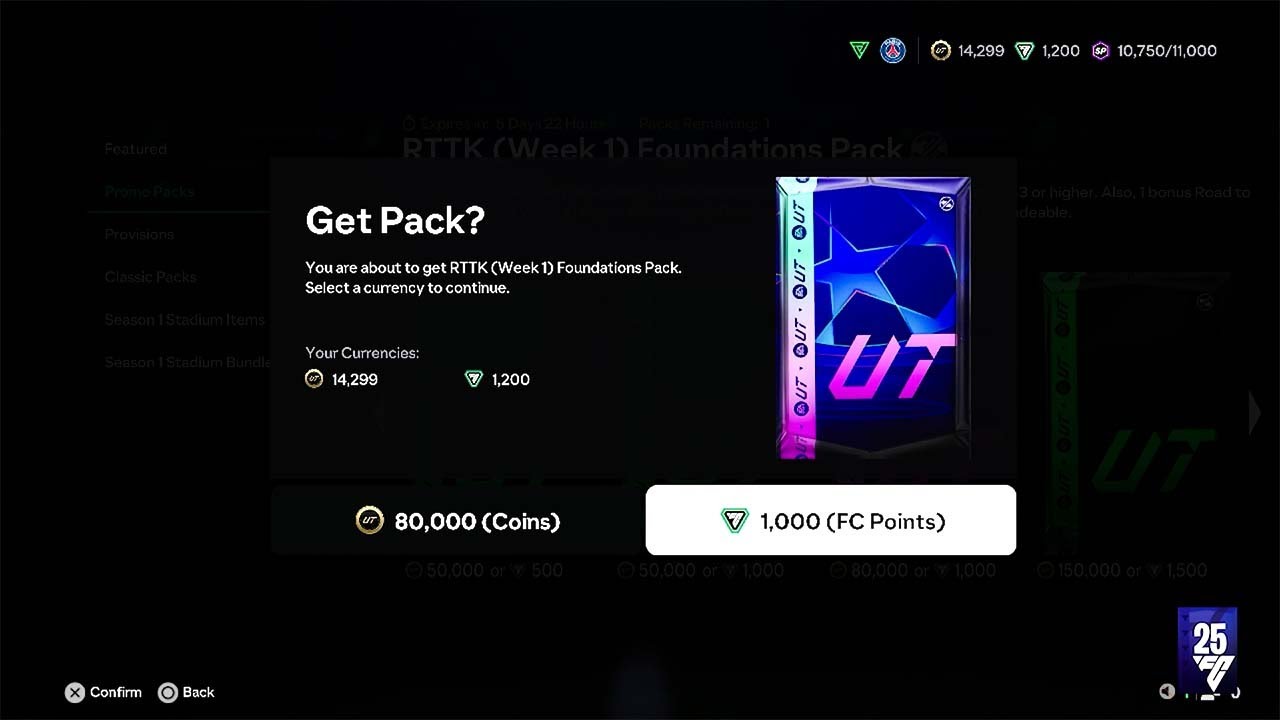 EA SPORTS FC 25: RTTK ( Week 1 ) Foundation Pack 1000 FIFA Points - YouTube