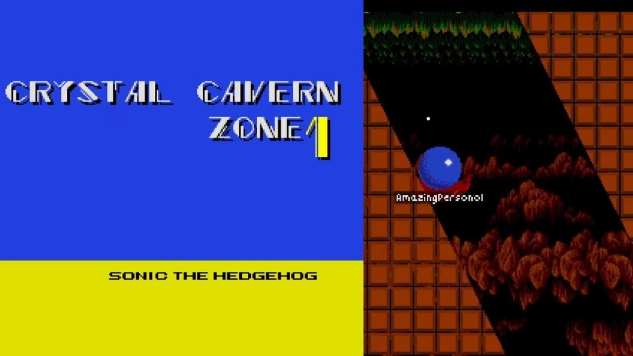 Classic Sonic Simulator V12 - Crystal Cavern Zone Act 1 (@dinorex11221) - YouTube