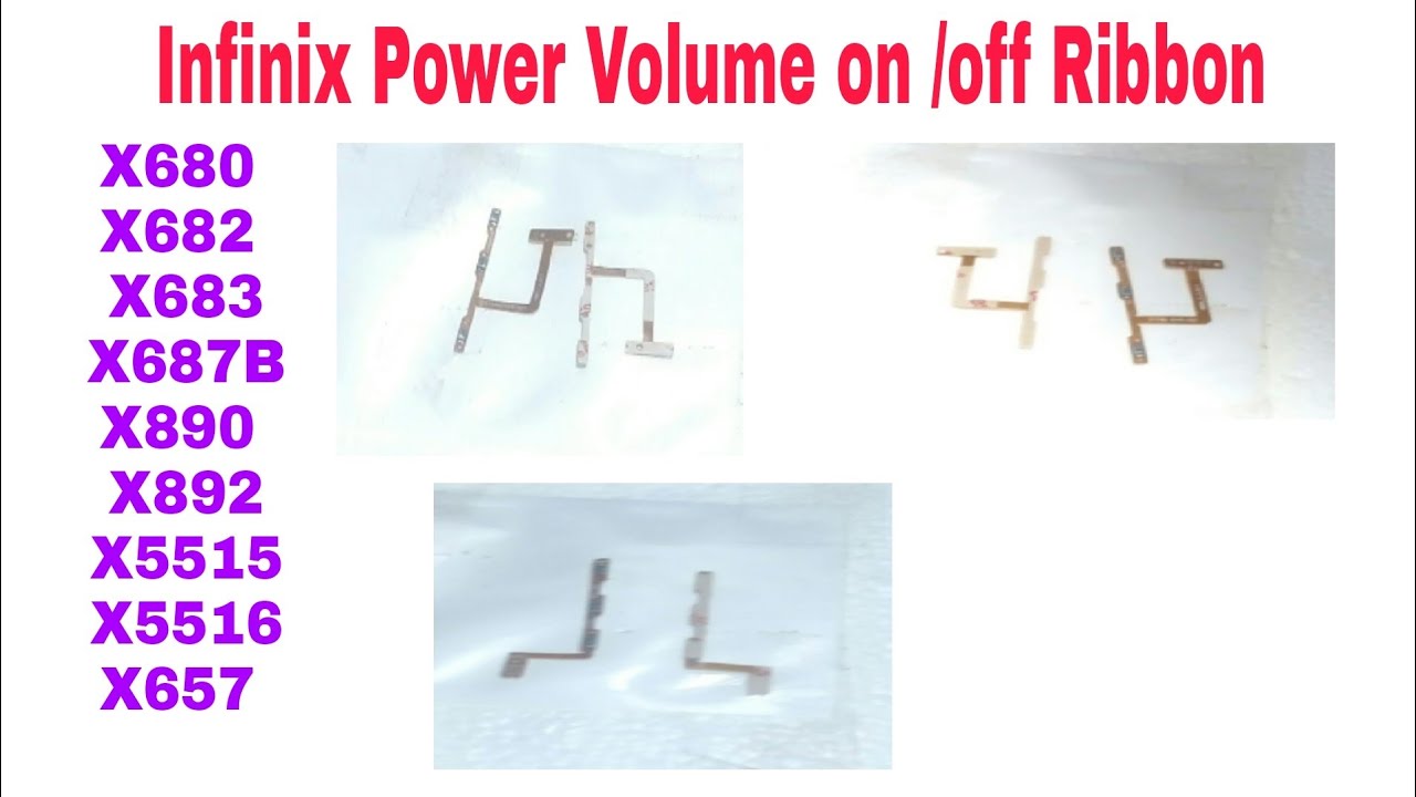 power volume on off ribbon Infinix X680, X682, X683, X687B, X890, X892 ...